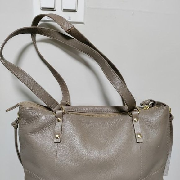 Kooba | Bags | Kooba Size Fits All Tote Tan Beige Leather Shoulder Bag ...